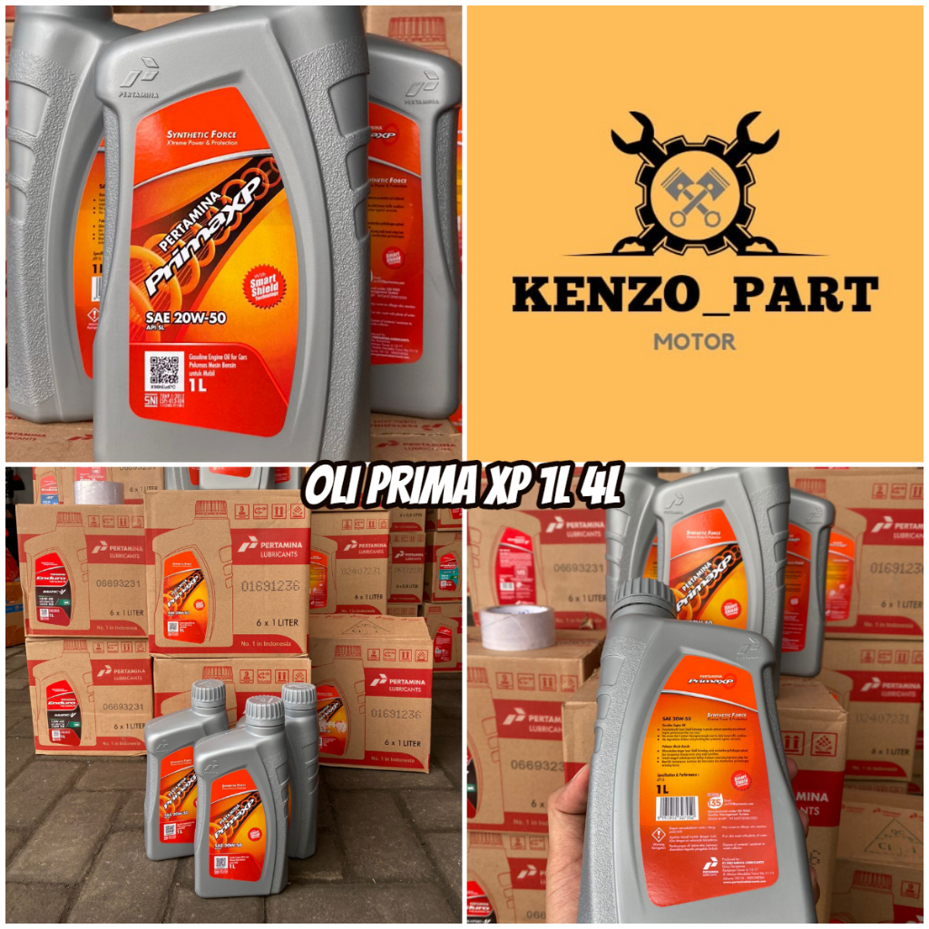 Jual OLI PRIMA XP SAE 20W-50 1LITER 4LITER OLI MOTOR DAN MOBIL || OLI ...