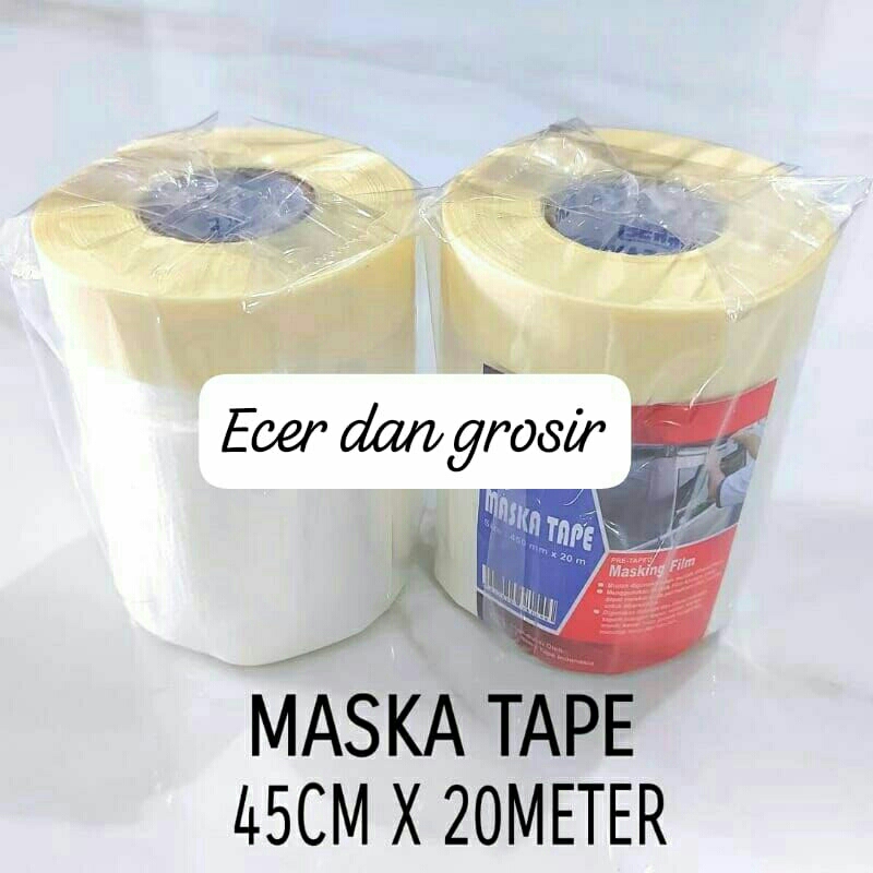 Jual maska tape ukuran 45cm x 20m | Shopee Indonesia