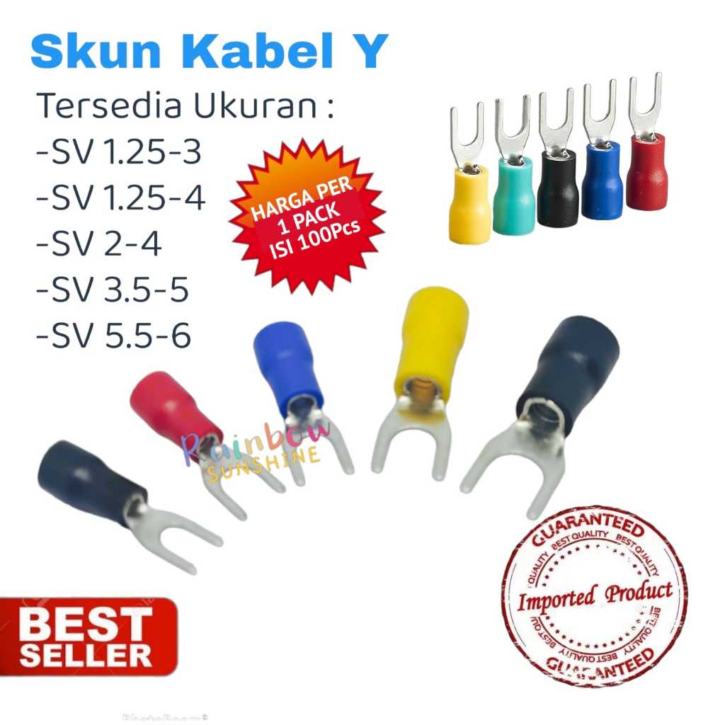 Jual Skun Kabel Y Skun Garpu Y 1 PACK ISI 100 PCS | Shopee Indonesia