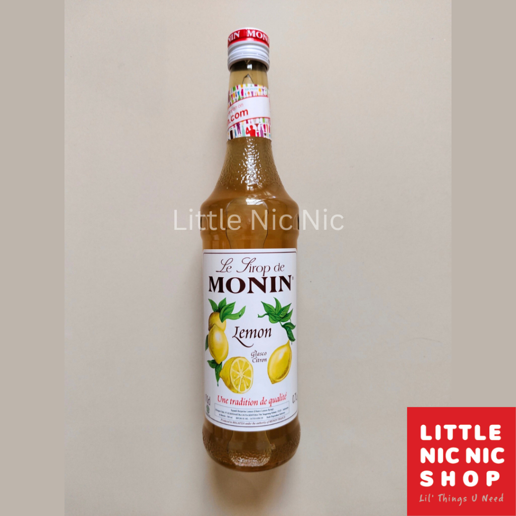 Jual Monin Glasco Lemon syrup 70 CL (700ml) sirup rasa minuman café ...