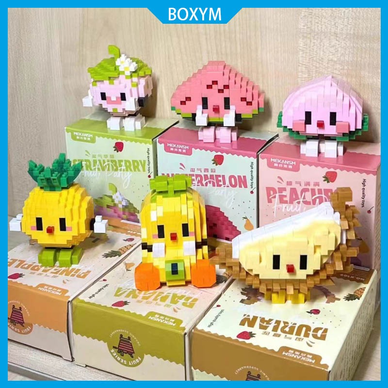 Jual Mainan Mini Bricks Blok 3D Kartun Fruit Building Nano Block Lucu ...