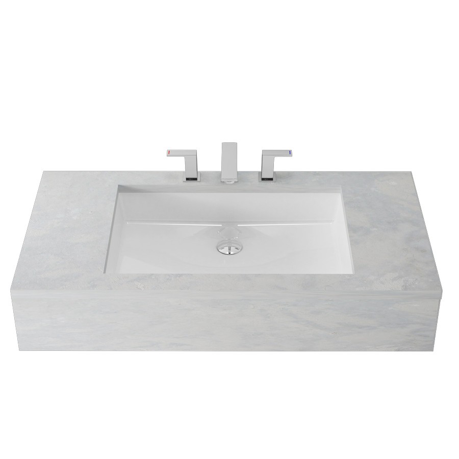 Jual Wastafel Basin Under Counter Lavatory 3 Tap Holes Toto LW600J ...