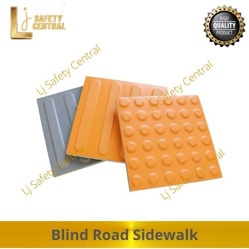 Jual Blind Road Sidewalk/Safety Rubber Tile Brick/Tactile Paving Block ...