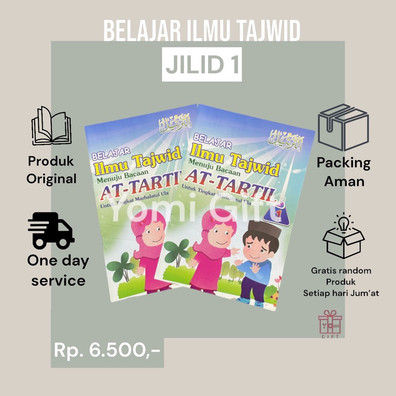 Jual BUKU ILMU TAJWID 1 [AT TARTIL]/ BUKU TAJWID UNTUK PEMULA | Shopee ...