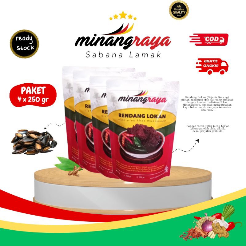 Jual bundle rendang lokan minang raya original bumbu khas padang halal ...