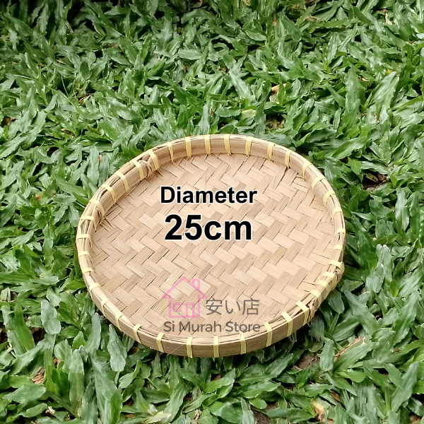 Jual Tampah Bambu Kecil Mini / Tampang Piring / Tampah Nyiru Tampi ...
