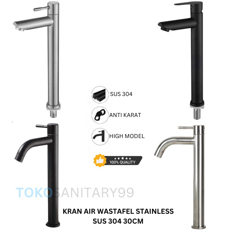 Jual Keran Air Model Bambu / Kran Air Wastafel 30 Cm (High Model ...