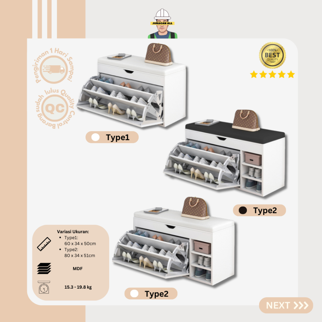 Jual RAK SEPATU/RAK SEPATU DENGAN SOFA/LEMARI SEPATU SUSUN SERBAGUNA ...