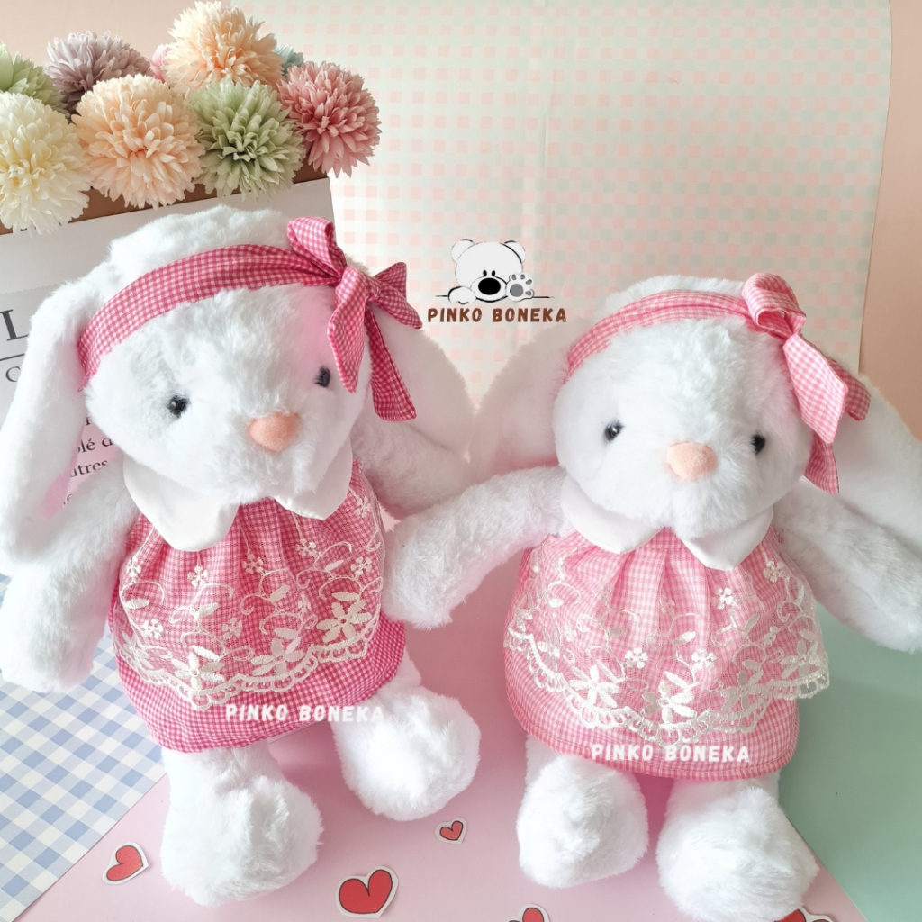 Jual Boneka Kelinci Rabbit Bunny Telinga Panjang Lucu Lembut Mewah ...