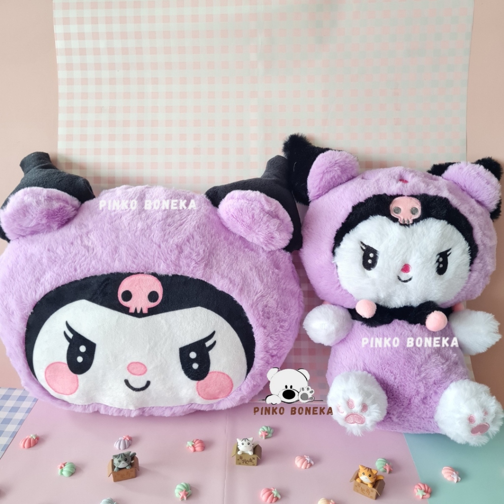 Jual Bantal Boneka Kuromi My Melody Hello Kitty Cinnamoroll | Shopee Indonesia