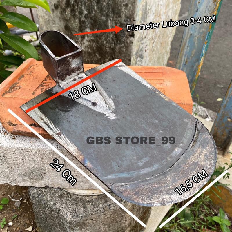 Jual Cangkul Baja Tebal Besar-Cangkul Model Terekan-Cangkul Bulat ...