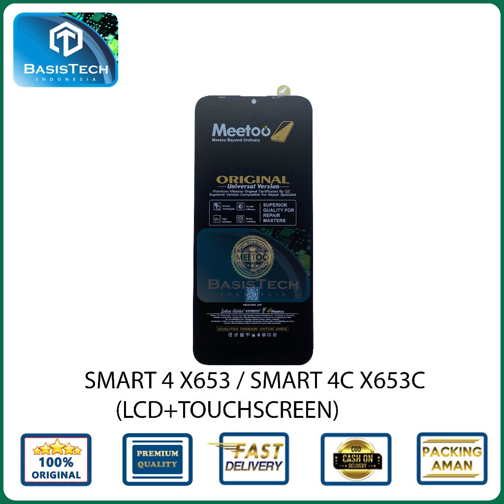 Jual LCD INFINIX SMART 4 X653 - SMART 4C X653C +TOUCHSCREEN - MEETOO ...