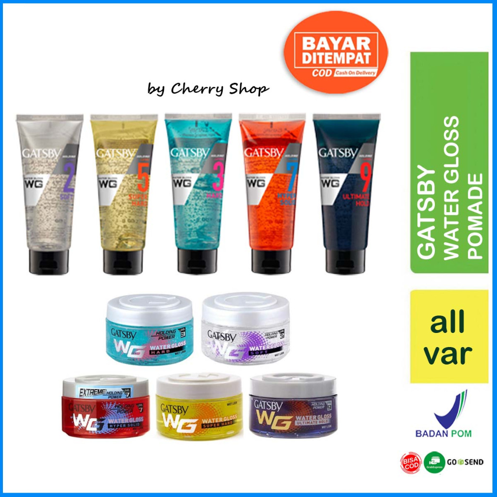 Jual [POMADE WATERBASE | BPOM] GATSBY WG WATER GLOSS STYLING POMADE ...
