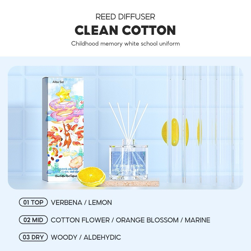 Jual NEW - KKV - Alba Sol Reed Diffuser / Pengharum Ruangan 45ml Clean ...