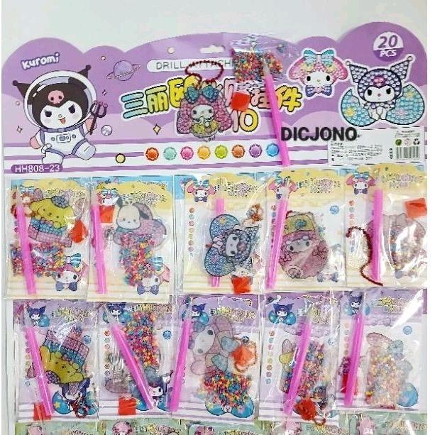 Jual Mainan Stiker Manik Pen Gantung Sanrio , Momo ,Baby Three ...