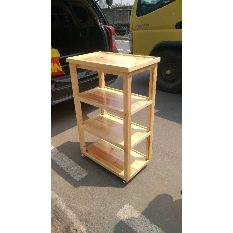 Jual Meja 4 susun pakai roda | Shopee Indonesia