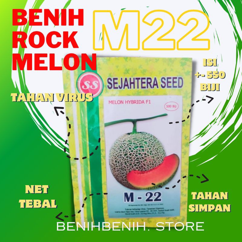 Jual Benih Melon Oranye M22 / Benih Rock Melon M-22 / Benih Orange ...