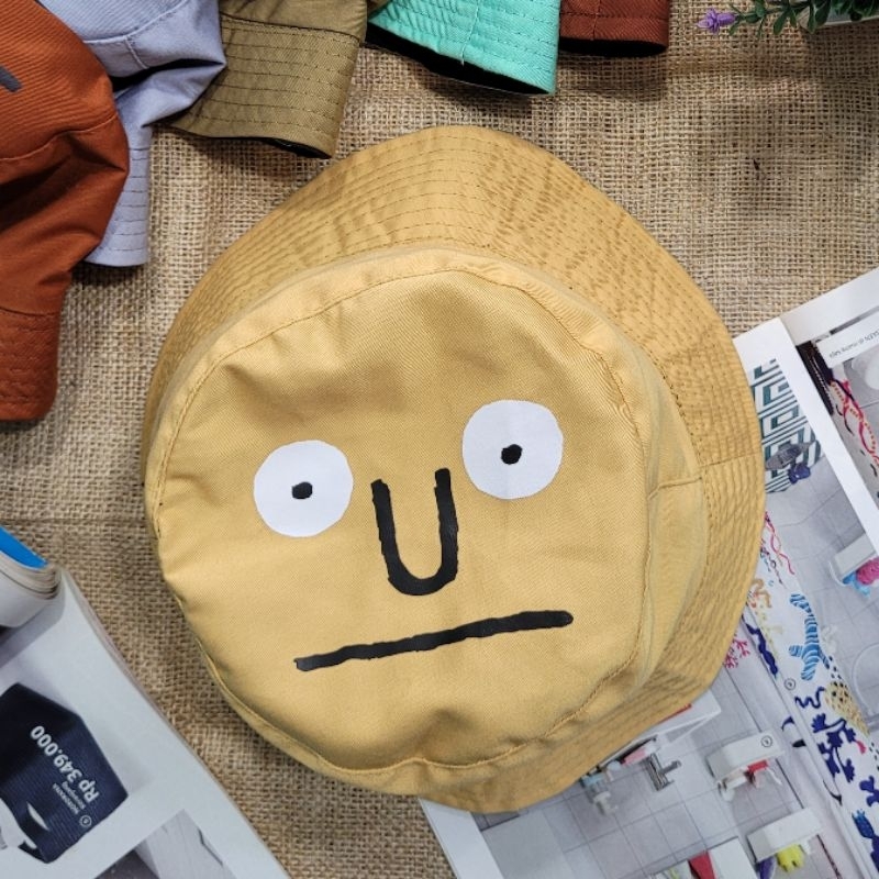 Jual Topi Bucket Flat Face Meme Emoji Emoticon Wajah Muka | Shopee ...