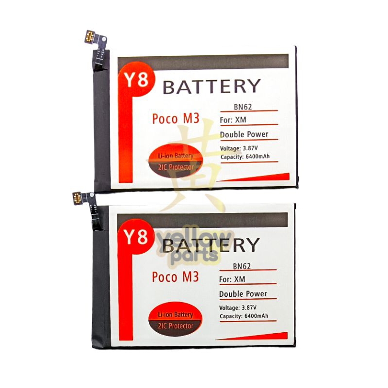 Jual BATTERY BATRE BATERAI XMI REDMI 9T POCO M3 BN62 Y8 DOUBLE POWER ...