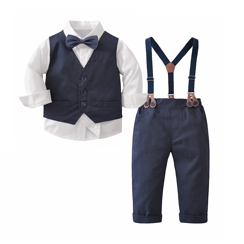 Jual Lecoco - Baju Set Jas Anak Laki-Laki - Setelan Rompi + Suspender ...