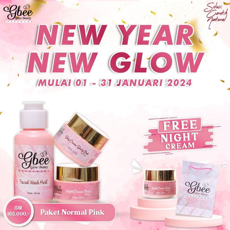 Jual (PROMO) Gbee Glow Beauty Paket Normal Pink Series / Paket Skincare ...