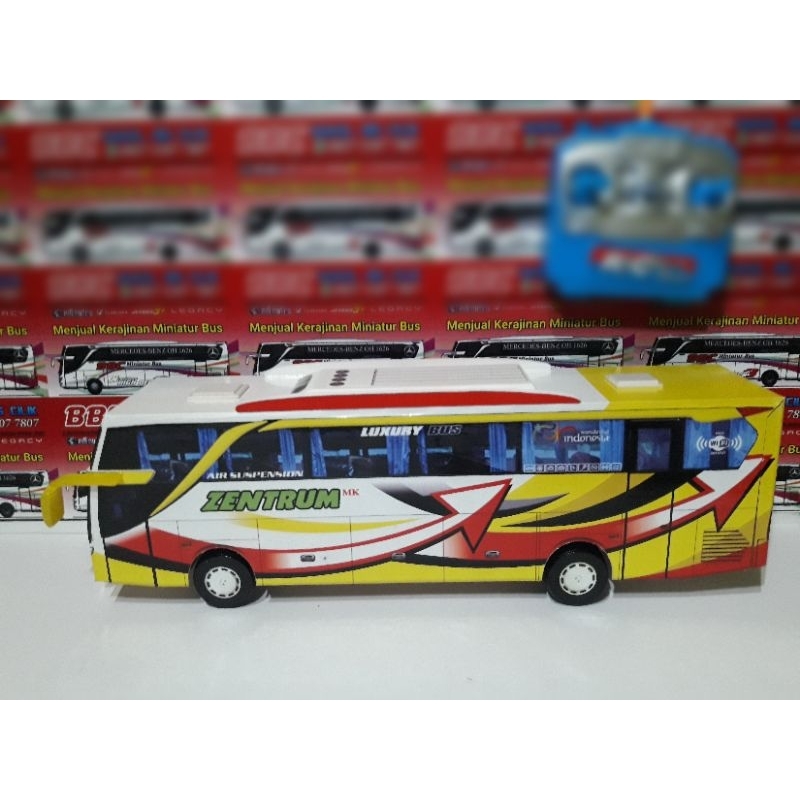 Jual Miniatur Bus RC Zentrum ( Remot Control ) DETIL RAPIH FULL TELOLET ...