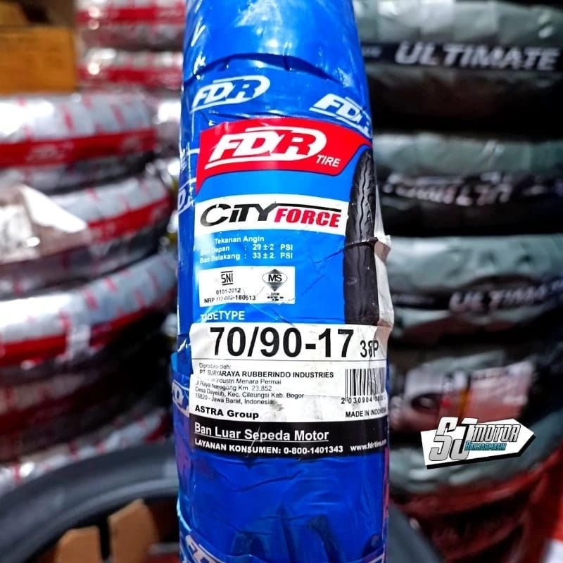 Jual Ban Luar FDR - CITY FORCE 70/90-17 80/90 - 17 Tube Type / Bukan ...