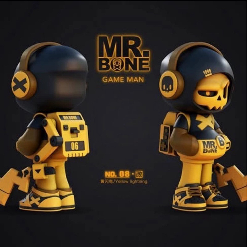 Jual MYTOYS x MR BONE GAME MAN 12cm ORIGINAL YELLOW LIGHTNING PIKACHU ...