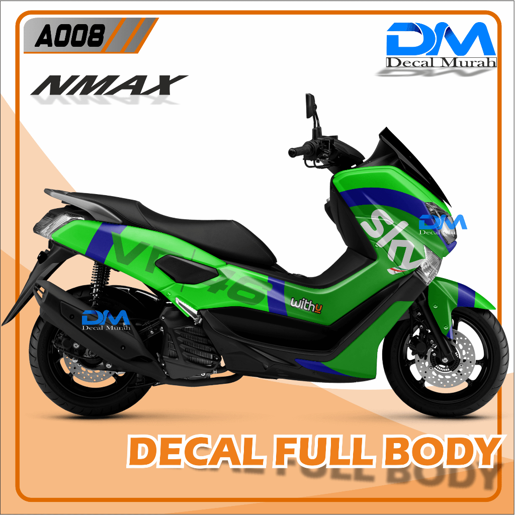 Jual stiker full body nmax decal nmax decal motif A001-A020 murah DECAL ...