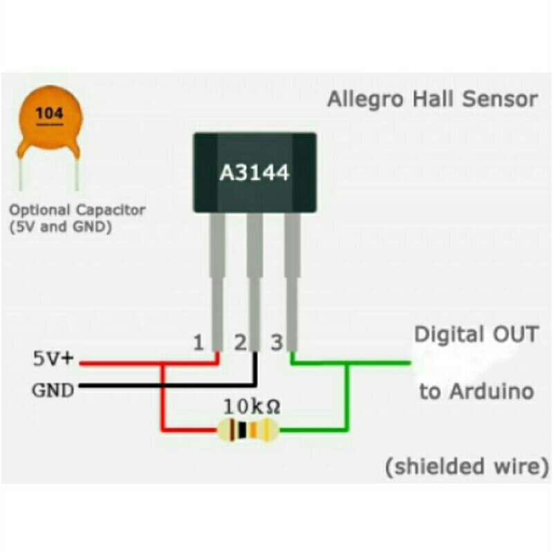 Jual A3144 Hall Effect Sensor Switch A 3144 | Shopee Indonesia