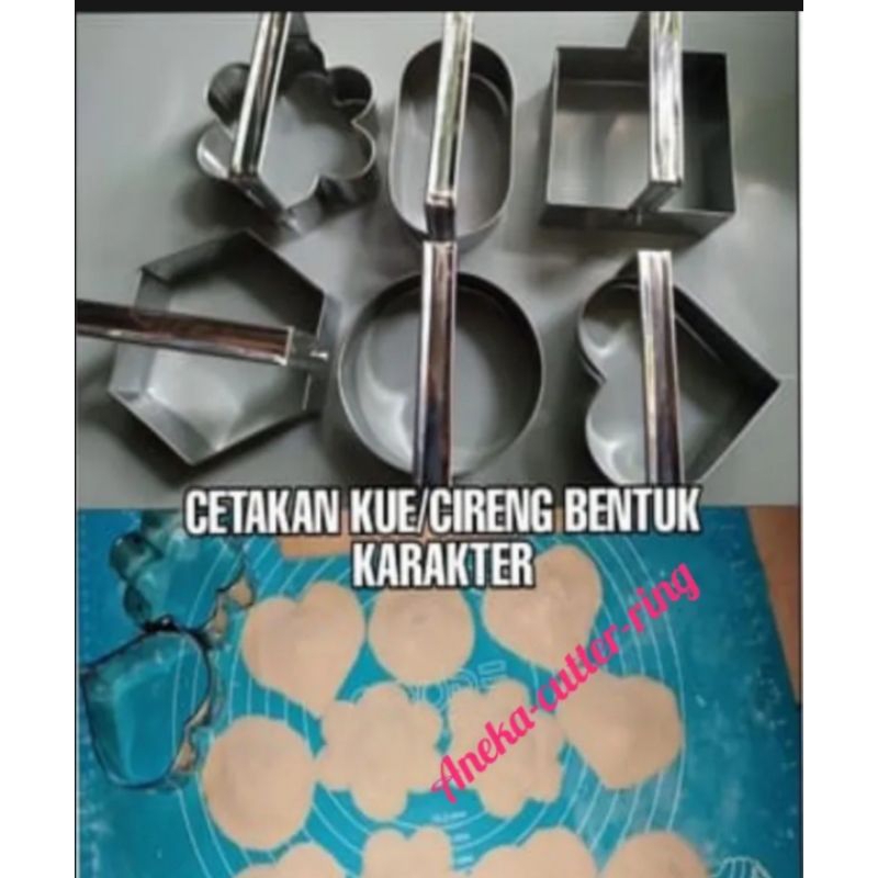 Jual Cetakan cireng isi karakter / cetakan cireng isi / cetakan kue ...