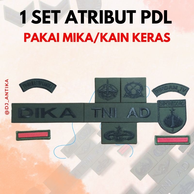 Jual 1 set atribut PDL TNI _ papan nama PDL TNI (mika/kain keras) | Shopee Indonesia