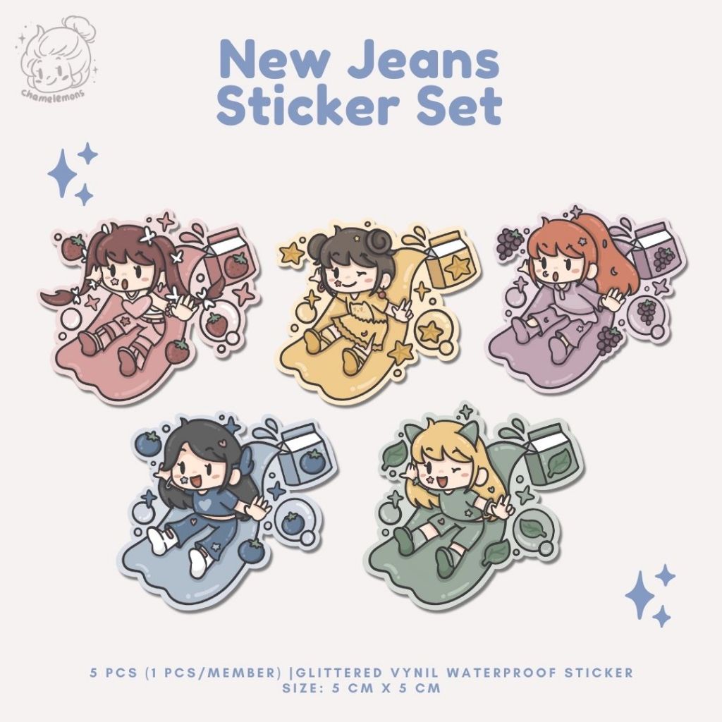 Jual Chamelemons Die Cut Sticker - New Jeans | Hyein Minji Hanni ...