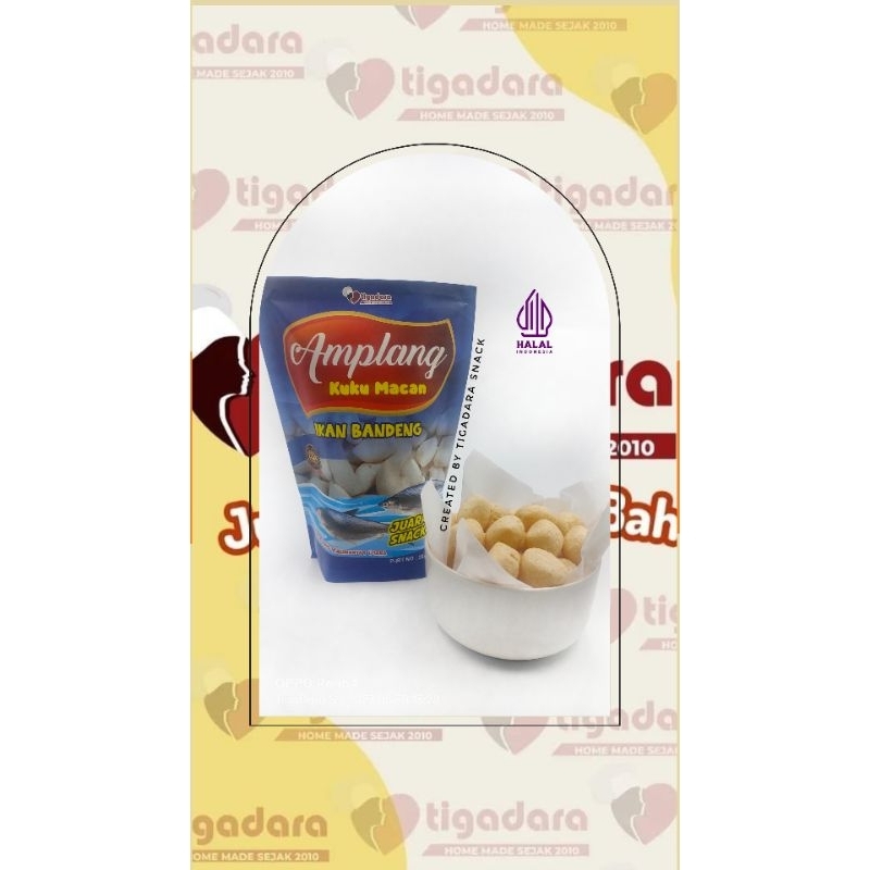 Jual amplang kuku macan ikan bandeng Kemasan Premium @100grm | Shopee ...