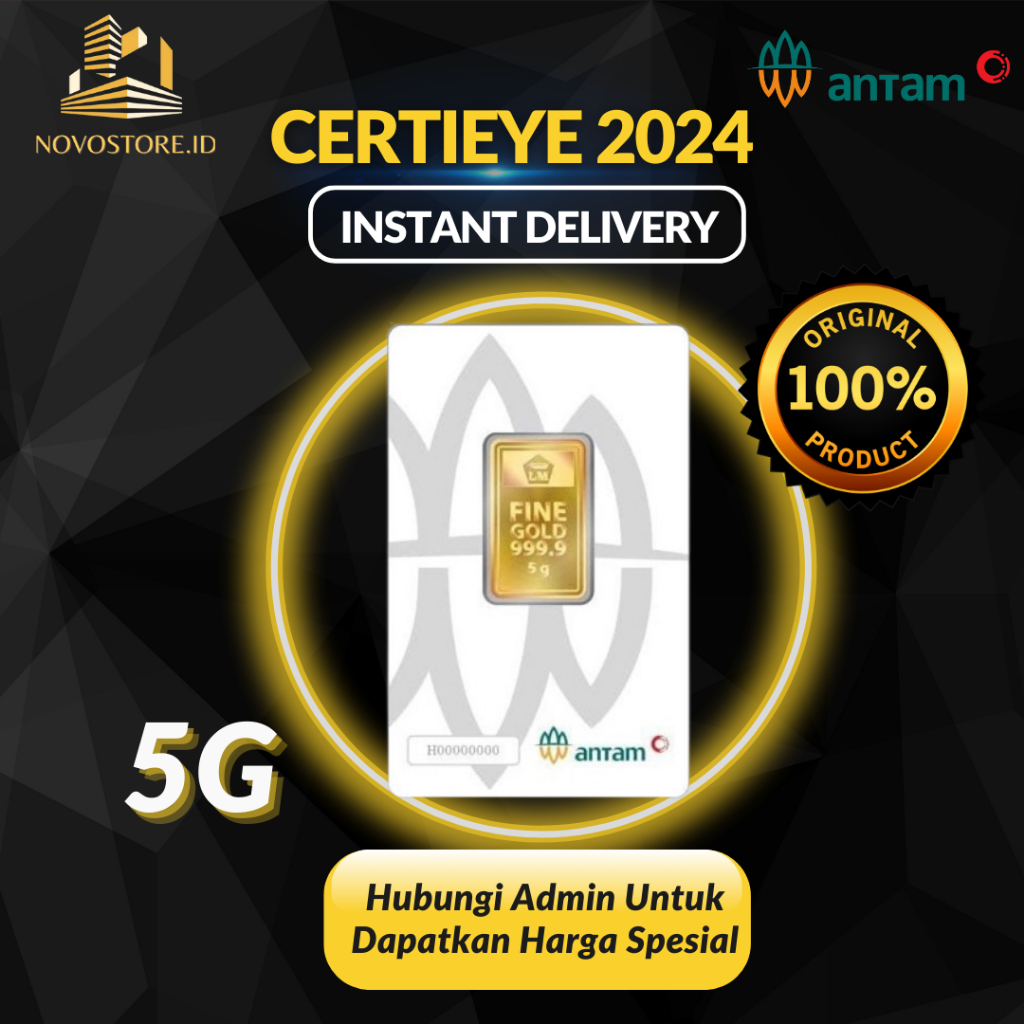 Jual Logam Mulia Emas Antam 5 Gram Model Redmark Tahun 2020-2025 ...