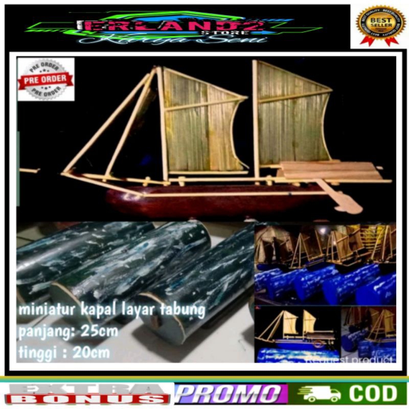 Jual miniatur kapal layar tabung 25cm | Shopee Indonesia