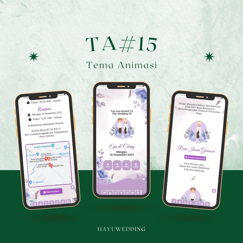 Jual TA#15 Animasi | Tema Animasi | Undangan Website Online Digital ...
