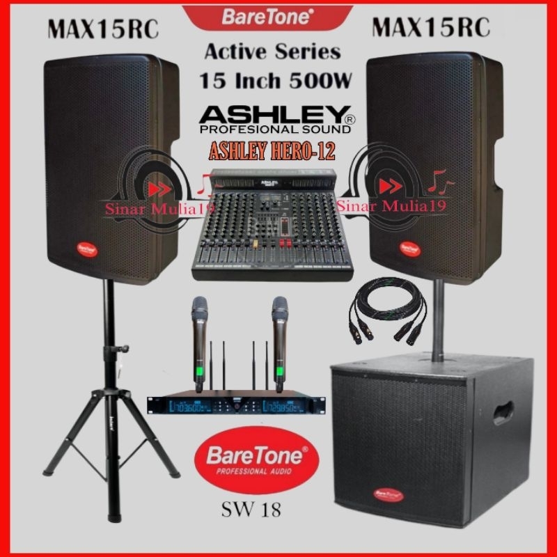 Jual Paket Sound System Outdoor BareTone MAX15RC Subwoofer 18 Inch ...