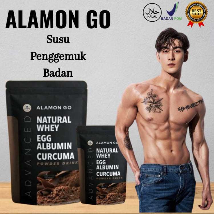 Jual Alamon Go Natural Whey Albumin Temulawak Susu Penambah Berat Badan ...
