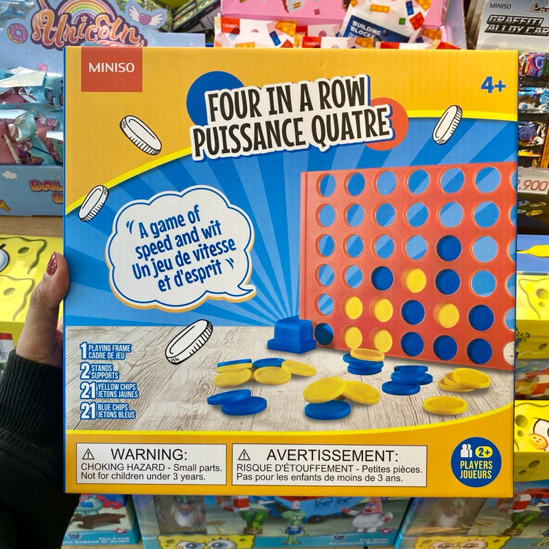 Jual MINISO ORIGINAL Four in Row / four in a row / board game mainan ...