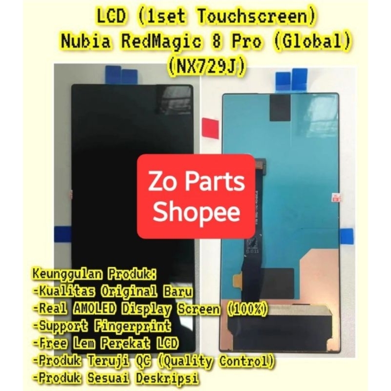Jual LCD Fullset Touchscreen Nubia Red Magic 8 Pro (Global) (NX729J ...