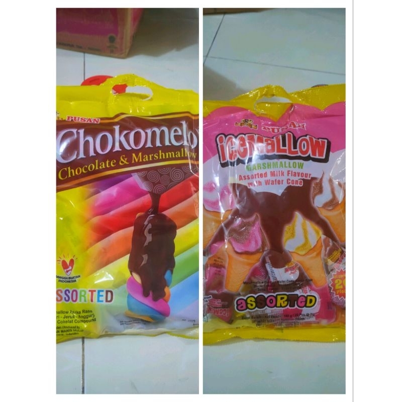 Jual pusan MARSMALLLOW icemallow / chokomellow isi 20 sachet 140 gram ...