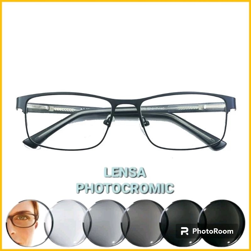 Jual Paket Kacamata Plus Minus Lensa Photocromic BlueCromic Blue Ray ...