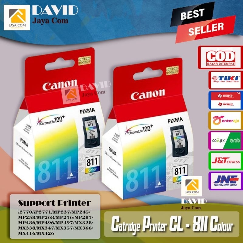 Jual Tinta Catridge Canon CL 811 Colour for Printer ip2770,mp287 ...