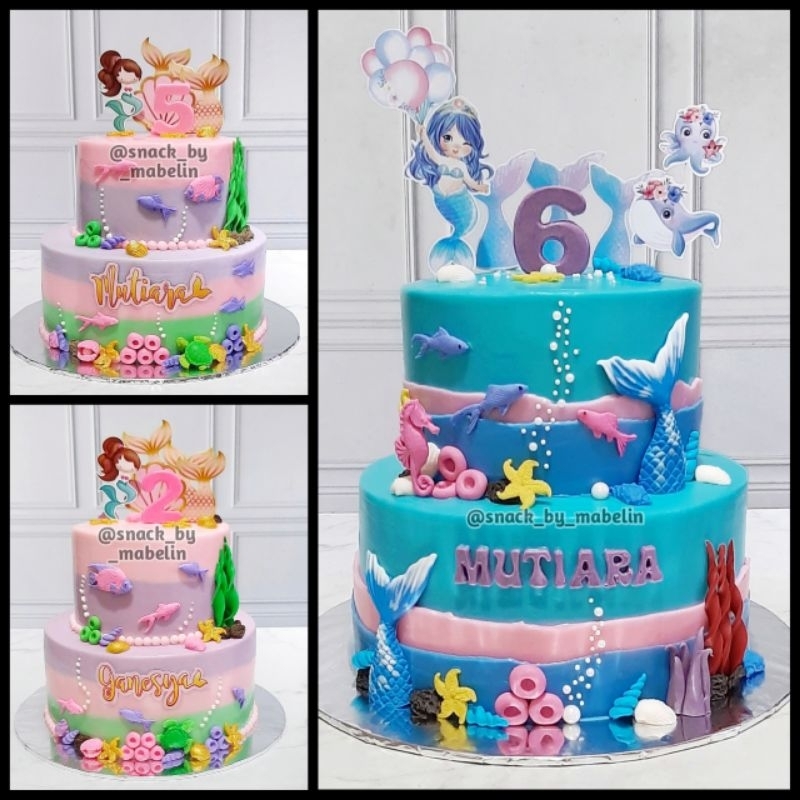 Jual Tart Ultah Susun Mermaid | Shopee Indonesia
