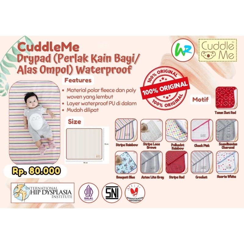 Jual PERLAK KAIN BAYI ALAS OMPOL WATERPROOF DRYPAD ALAS TIDUR BAYI ...