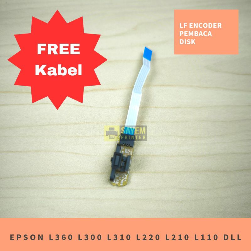 Jual Kabel Sensor LF PF Encoder Pembaca Disk Bulat Epson L110 L210 L220 L300 L310 L360 Original ...