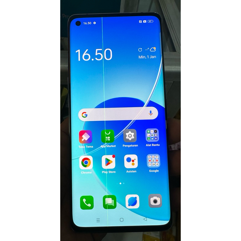 Jual lcd touchscreen+frame oppo reno 6 pro 5G original copotan minus ...