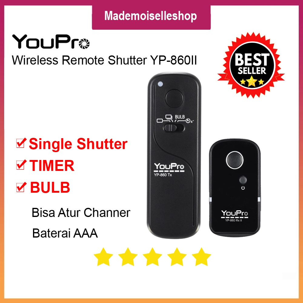 Jual Youpro Remote Wireless YP860C1 / E3 - Photobox Selfie - for Canon RS-60E3 | Shopee Indonesia