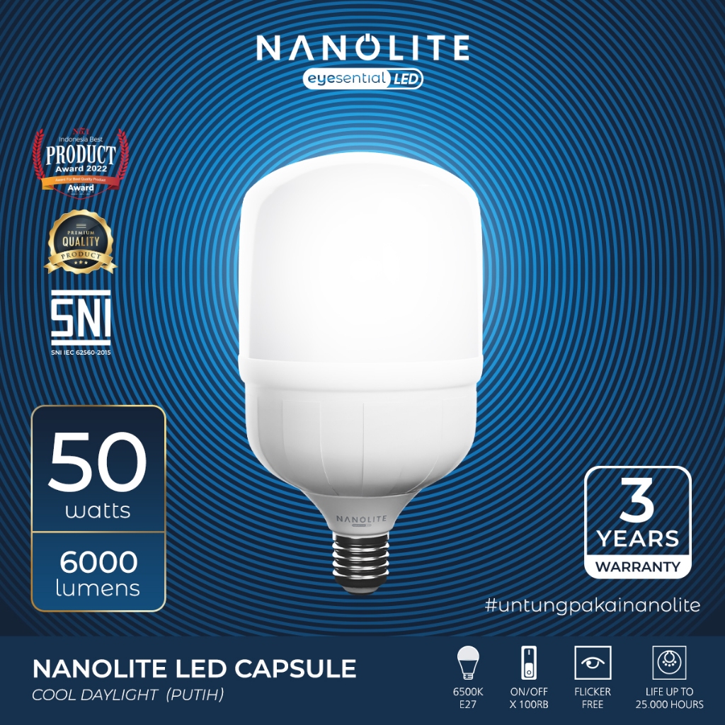 Jual Nanolite Lampu LED Capsule 50W 6500K Putih | Shopee Indonesia